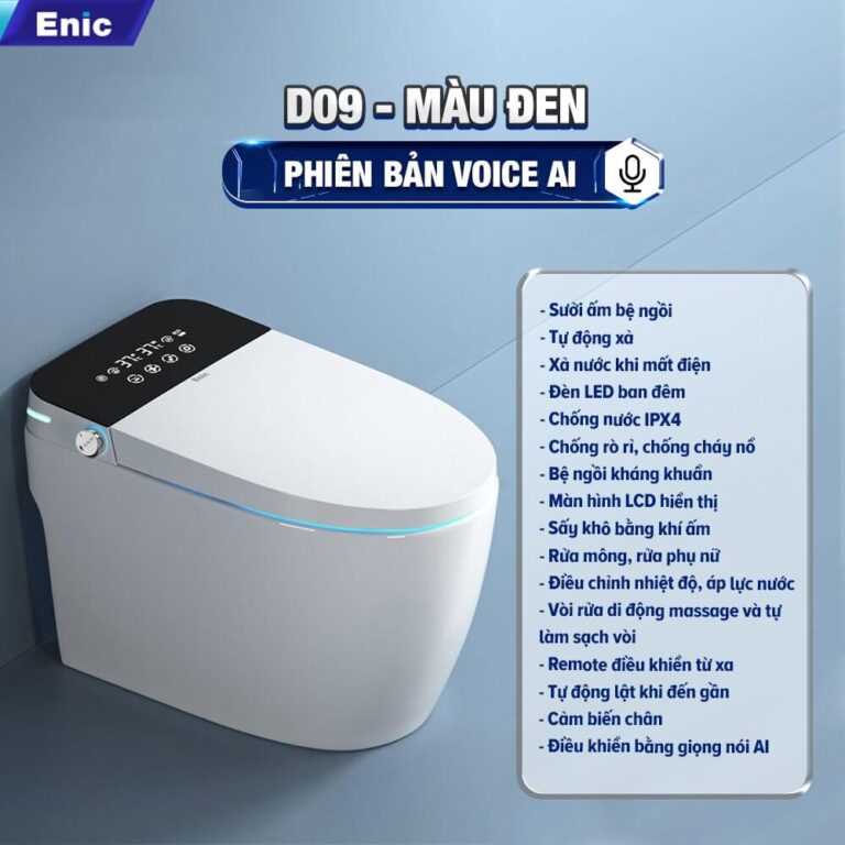 Bồn cầu thông minh Enic SMART D09 Chính hãng, giá tốt nhất